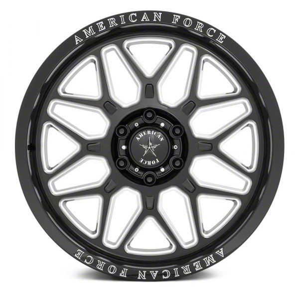 American Force F-150 Rush Gloss Black Milled 6-Lug Wheel; 20x10; -18mm ...