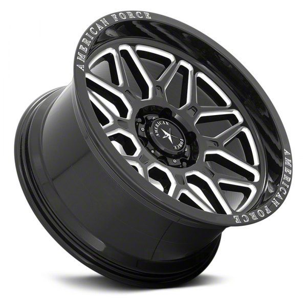 American Force F-150 Rush Gloss Black Milled 6-Lug Wheel; 20x10; -18mm ...