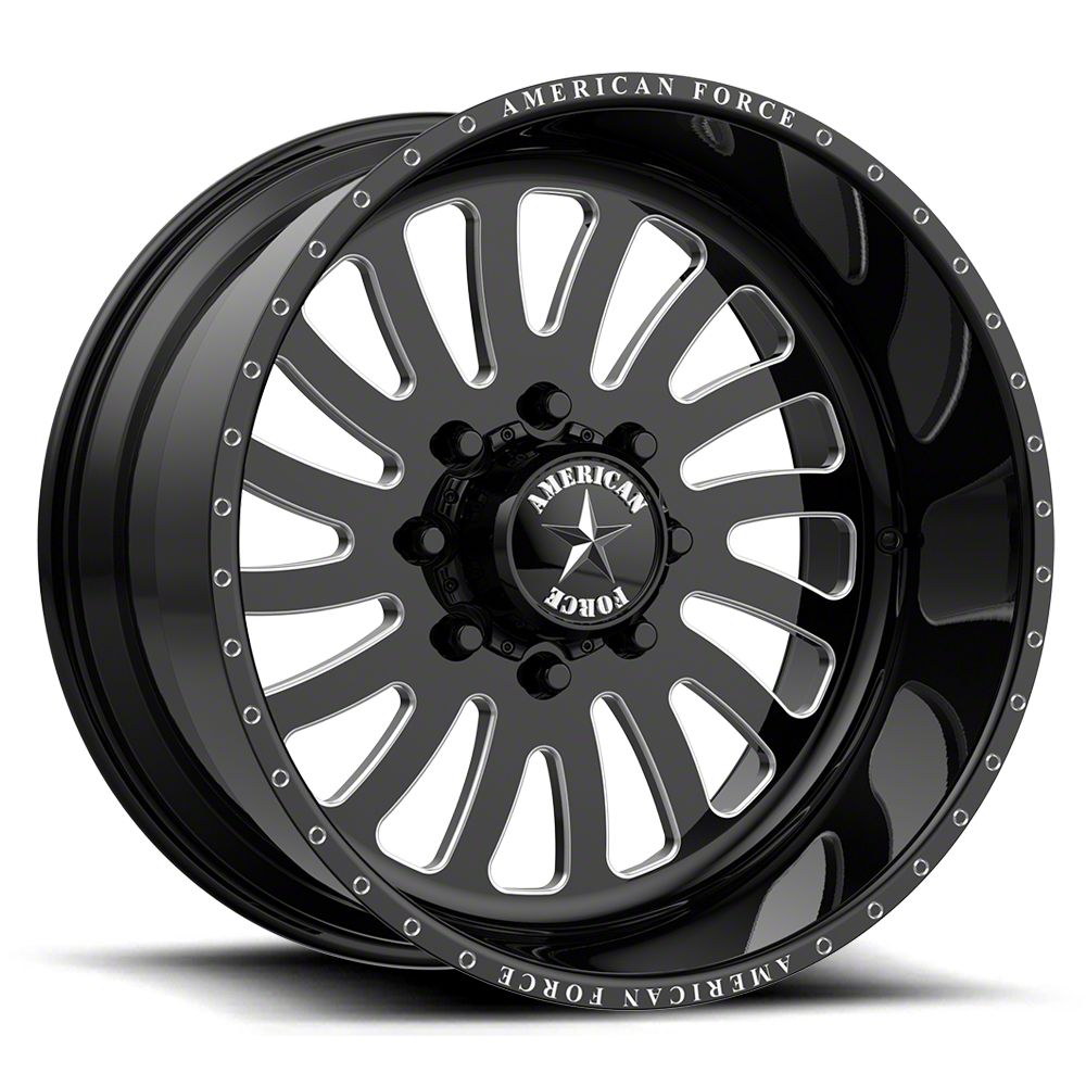 American Force F-350 Super Duty 74 Octane SS Gloss Black Machined 8-Lug ...