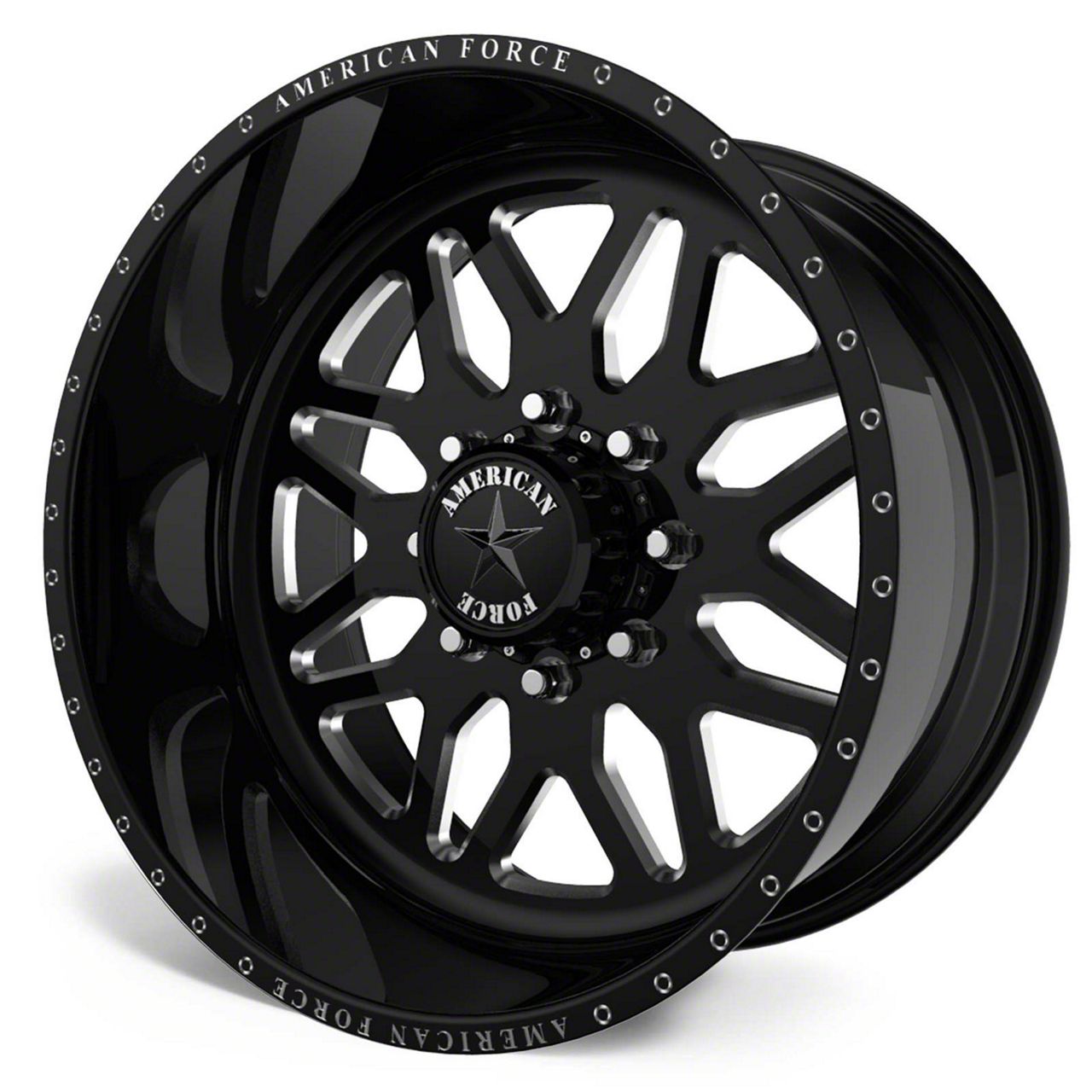 American Force Silverado 1500 B02 Trax SS Gloss Black Machined 6-Lug ...