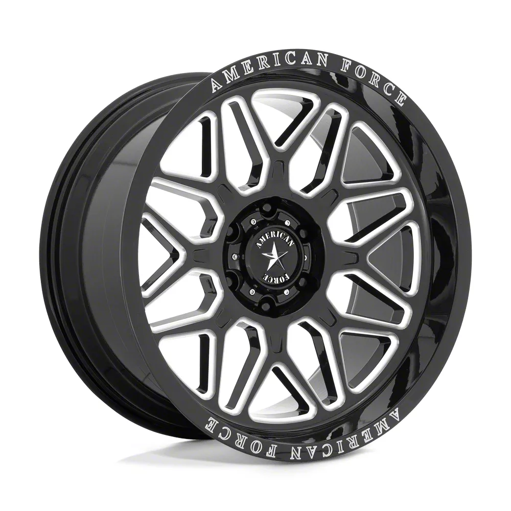 American Force Silverado 1500 Rush Gloss Black Milled 6-Lug Wheel ...
