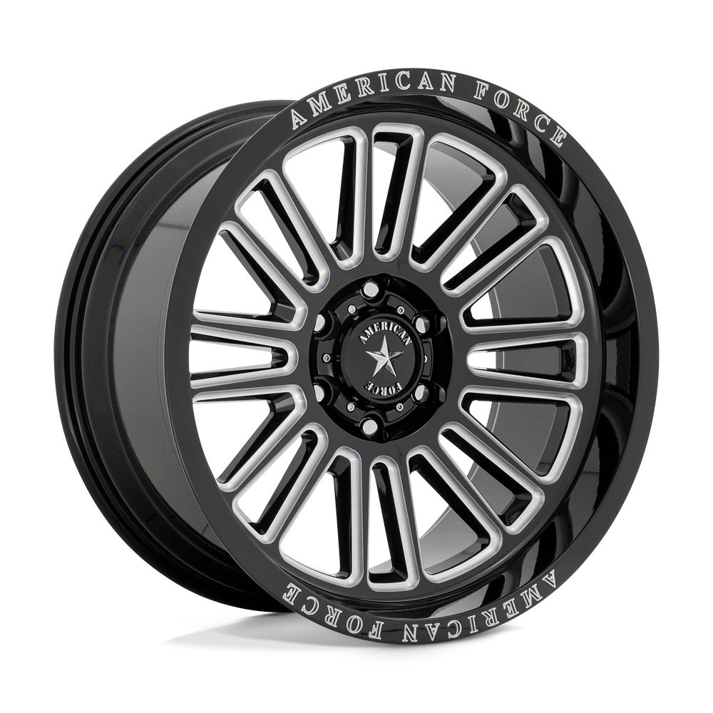 American Force Silverado 1500 Weapon Gloss Black Milled 6-Lug Wheel ...