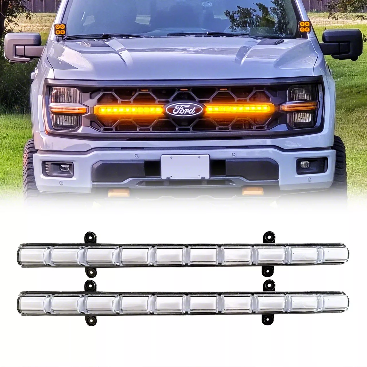 American Modified F-150 LED DRL with Sequential Turn Signal AMFMAA00185 ...