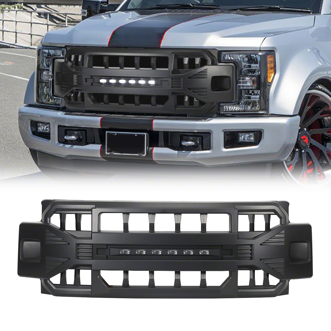 American Modified F-250 Super Duty Armor Upper Replacement Grille with ...