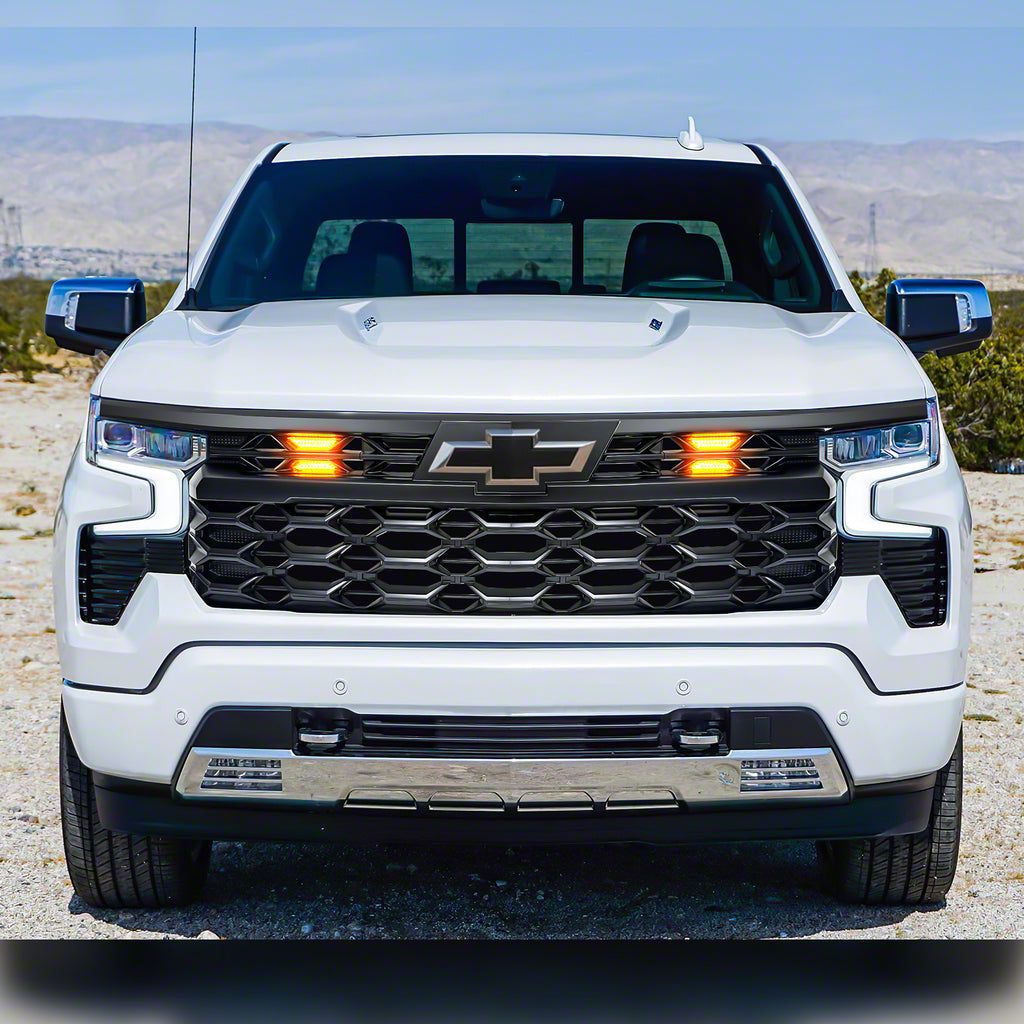 American Modified Silverado 1500 Armor Upper Replacement Grille with ...