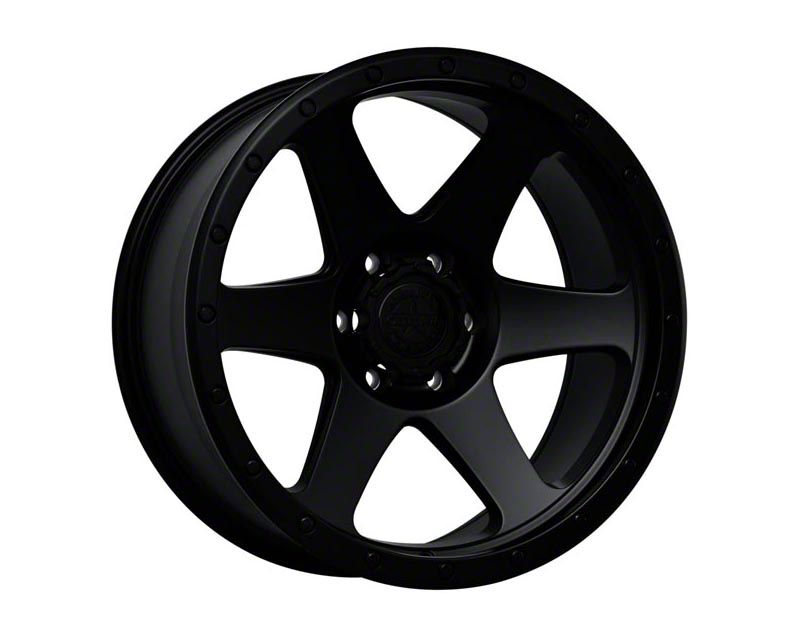 American Outlaw Wheels Ranger Sidewinder Satin Black 6-Lug Wheel; 20x9 ...