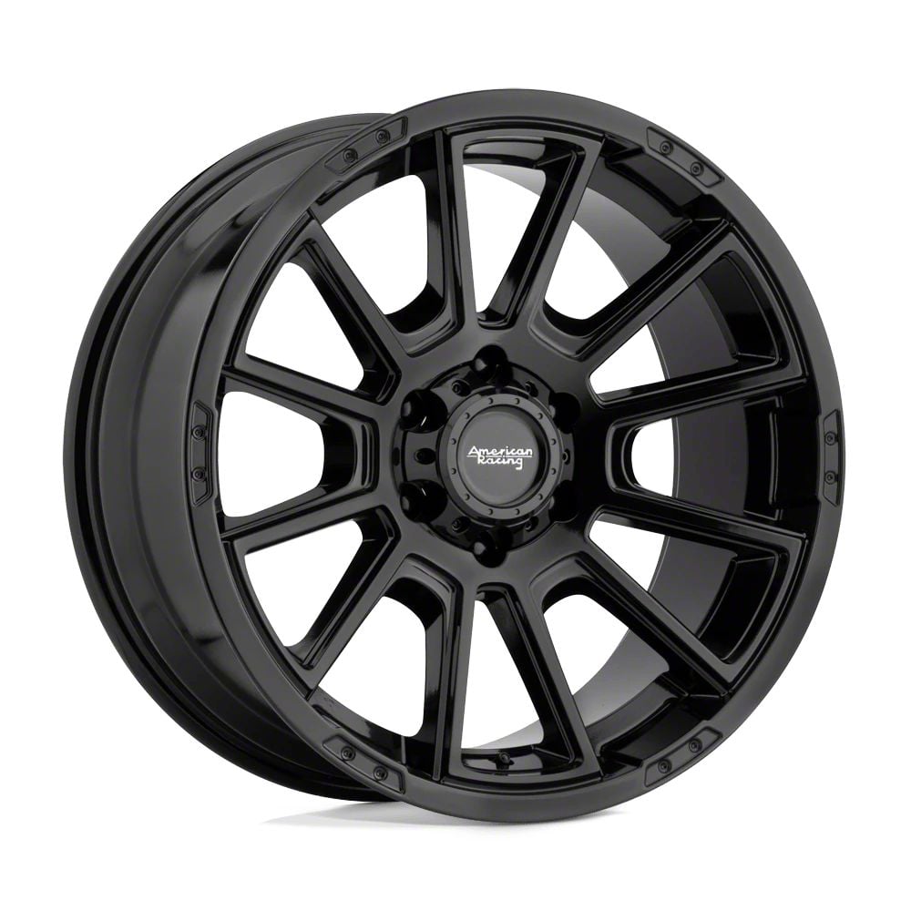 American Racing Silverado 1500 Intake Gloss Black 6-Lug Wheel; 18x8.5 ...