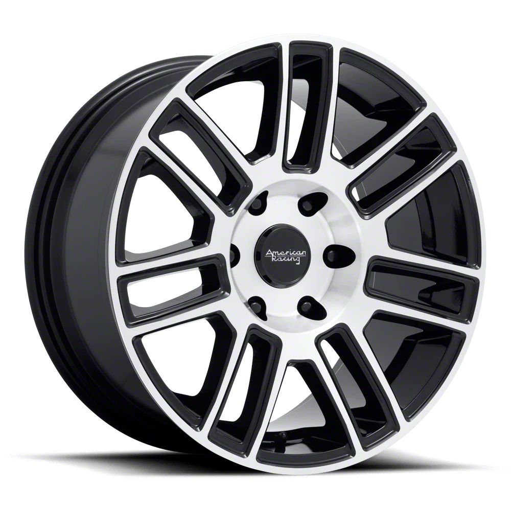 American Racing F-150 AR915 Gloss Black Machined 6-Lug Wheel; 22x9 ...