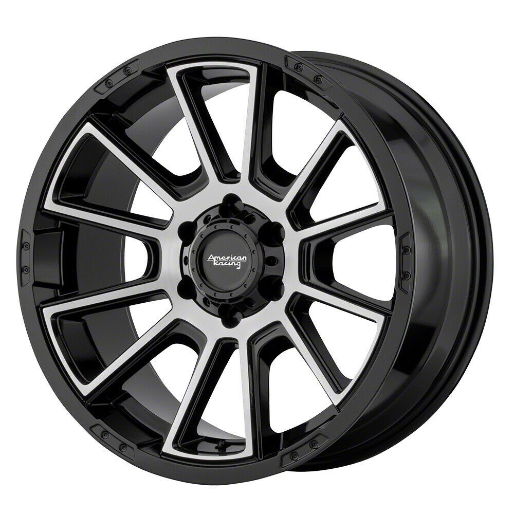 American Racing F-150 Intake Gloss Black Machined 6-Lug Wheel; 20x9 ...