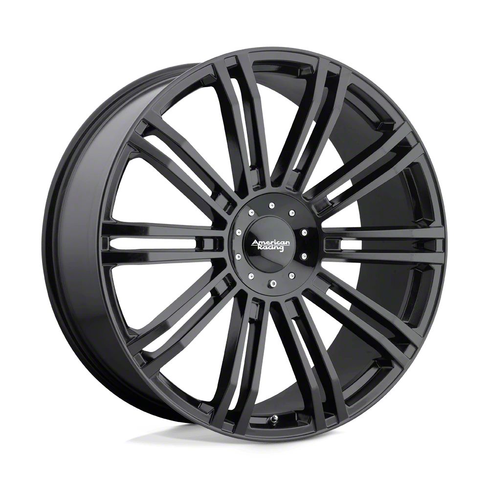 American Racing Silverado 1500 D2 Gloss Black 6-Lug Wheel; 22x9.5; 35mm ...