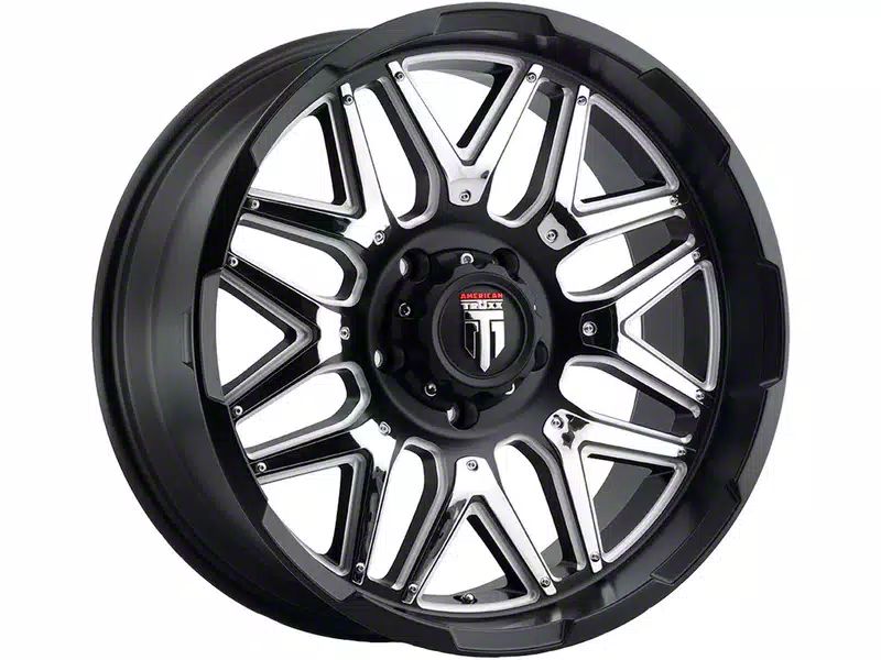 American Truxx F-150 Grind Gloss Black Machined 6-Lug Wheel; 20x9 ...