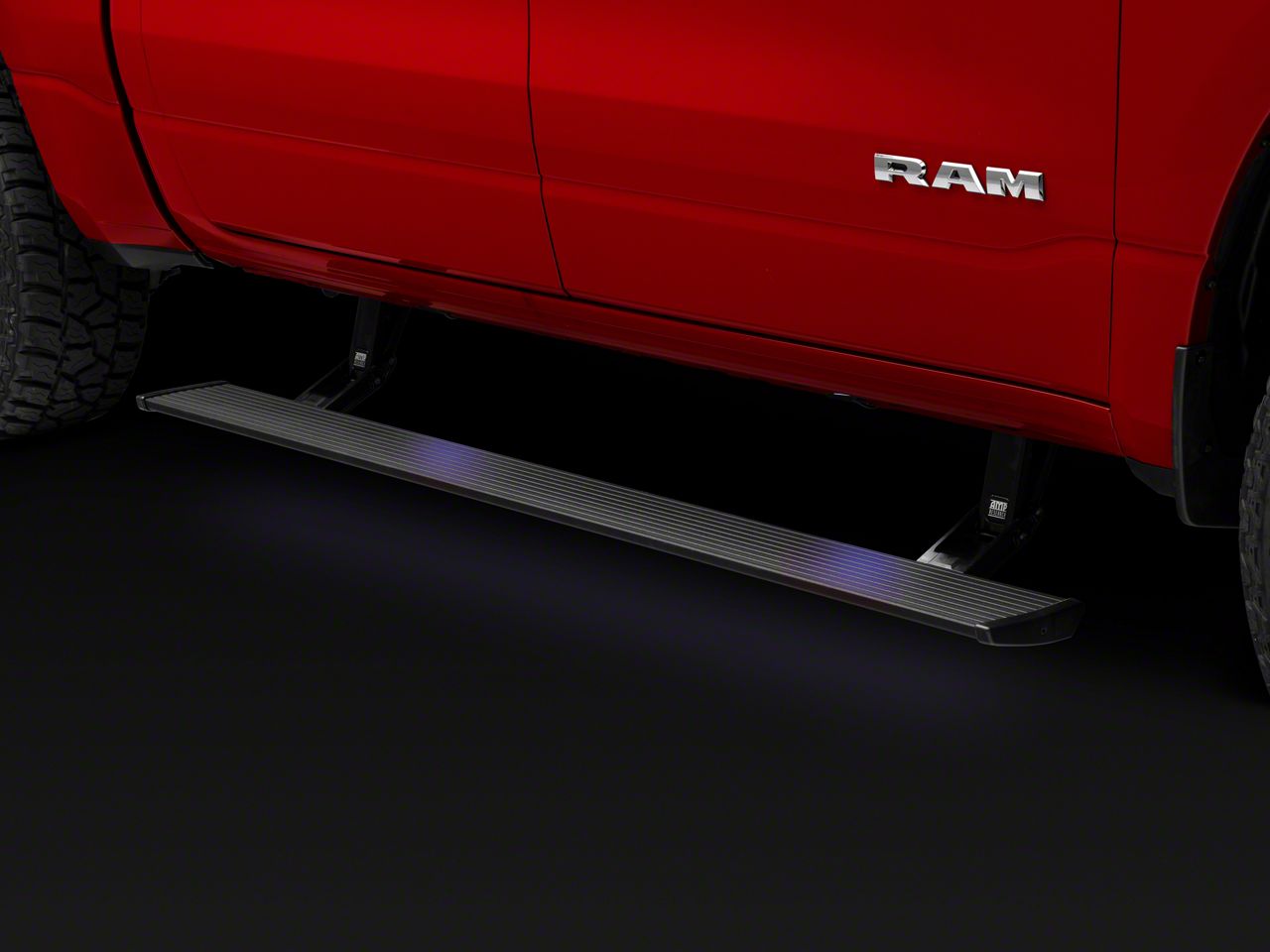 Amp Research RAM 1500 PowerStep Running Boards; Plug-n-Play 76240-01A ...