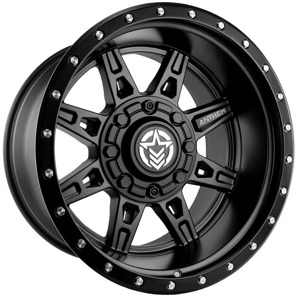 Anthem Off-Road Silverado 1500 Rogue Satin Black 6-Lug Wheel; 20x12 ...
