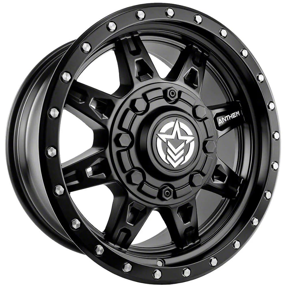 Anthem Off-Road Canyon Rogue Satin Black 6-Lug Wheel; 18x9; 18mm Offset ...