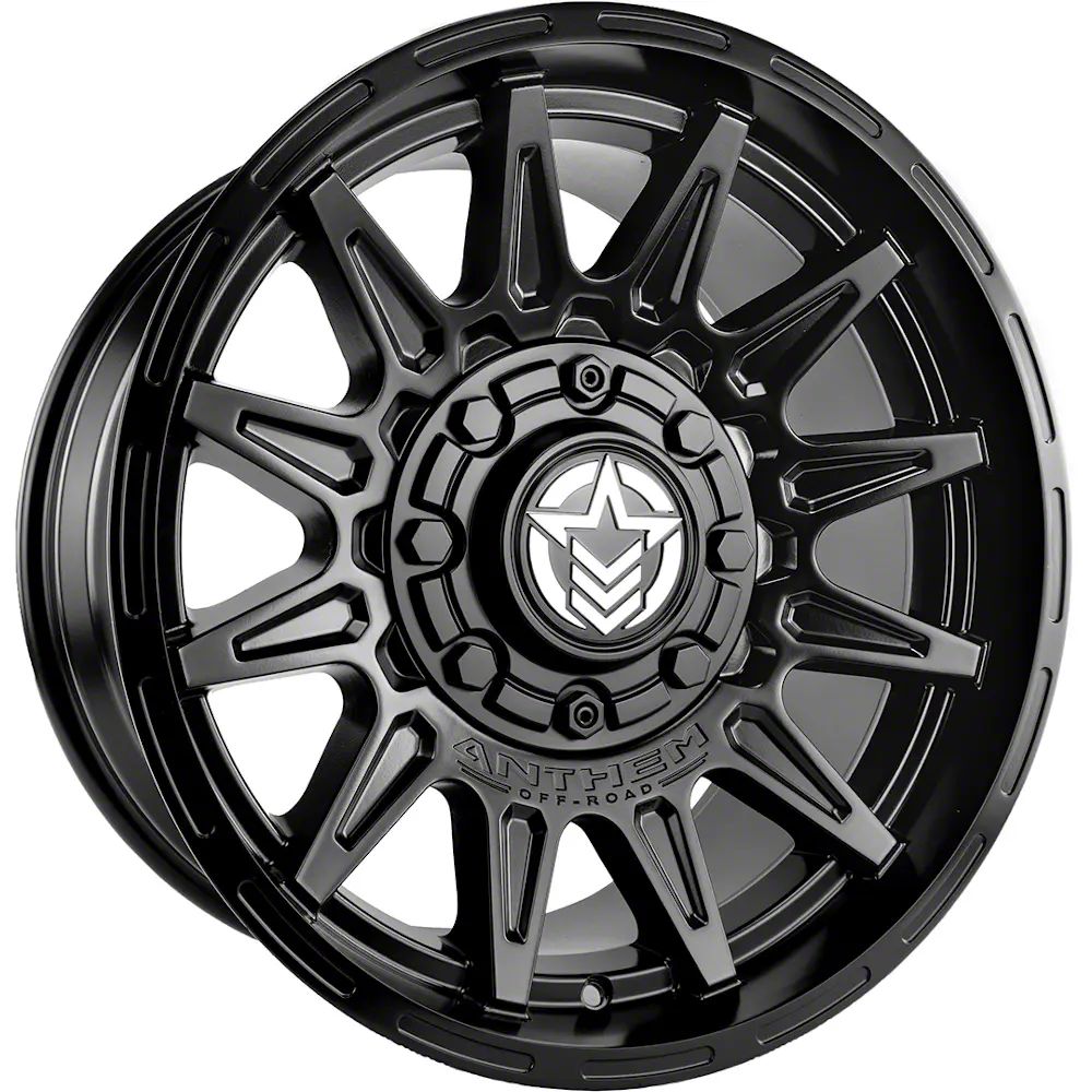 Anthem Off-Road F-350 Super Duty Liberty Satin Black 8-Lug Wheel; 17x9 ...