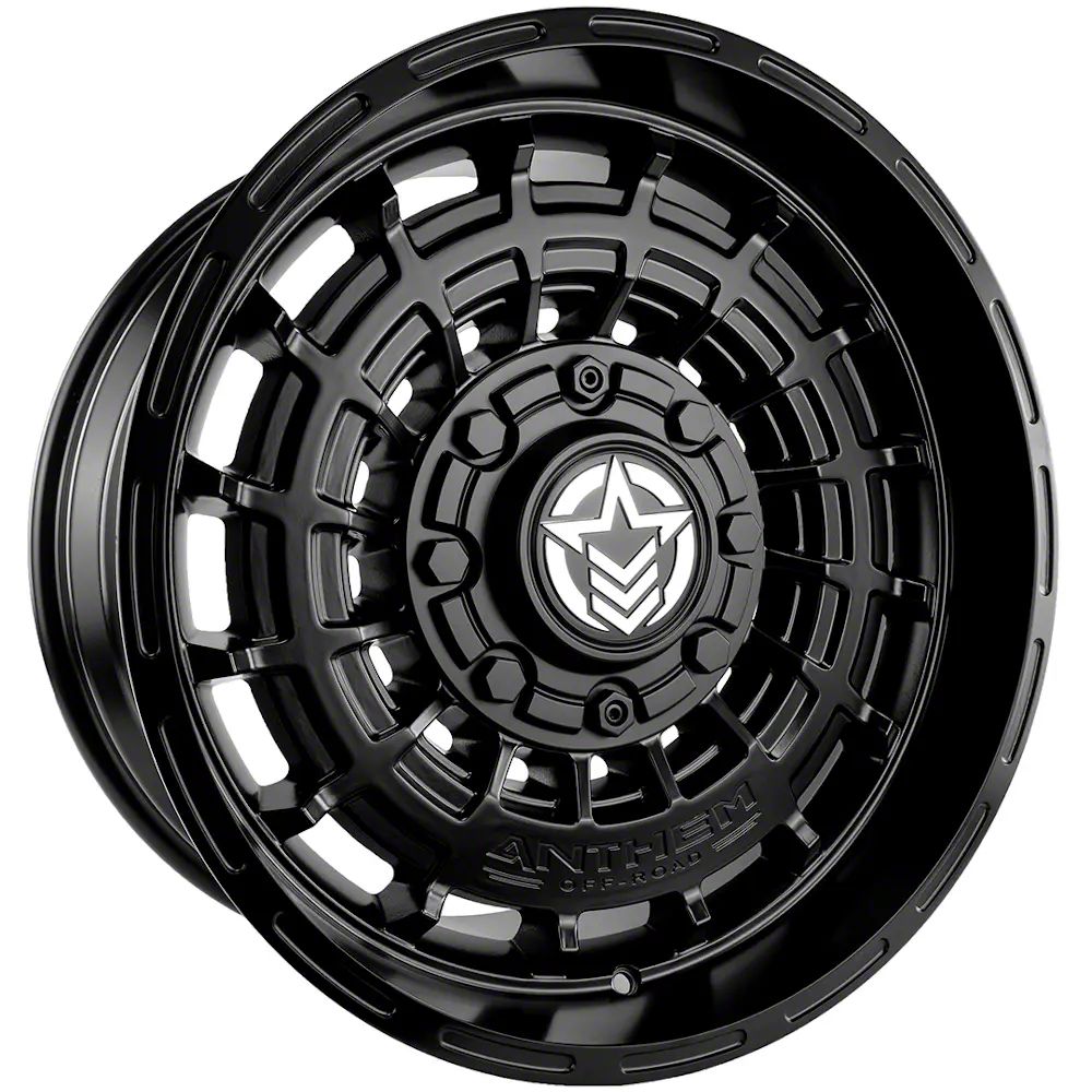 Anthem Off-Road Sierra 3500 Viper Satin Black 8-Lug Wheel; 17x9; -12mm ...