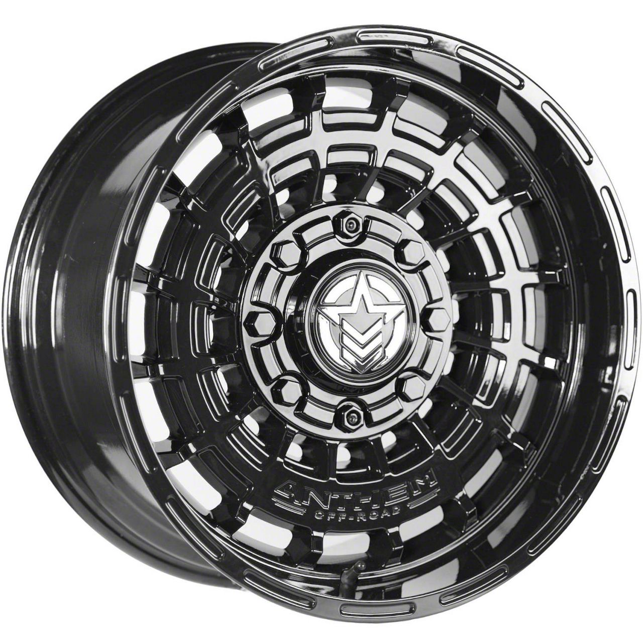 Anthem Off-Road Silverado 3500 Viper Gloss Black 8-Lug Wheel; 17x9 ...