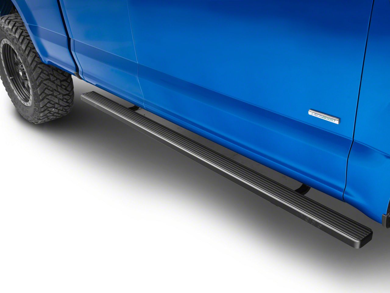 F-150 4-Inch iStep Running Boards; Black (15-23 F-150 SuperCab) - Free ...
