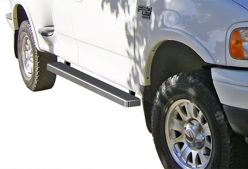 F-150 4-Inch iStep Running Boards; Hairline Silver (99-03 F-150 SuperCab)