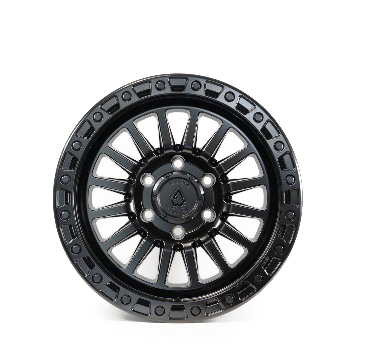 Arena Yukon Trophy Satin Black 6-Lug Wheel; 17x9; 1mm Offset ...