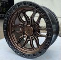 Arena F-150 Hustle Smoked Bronze Center with Satin Black Lip 6-Lug ...