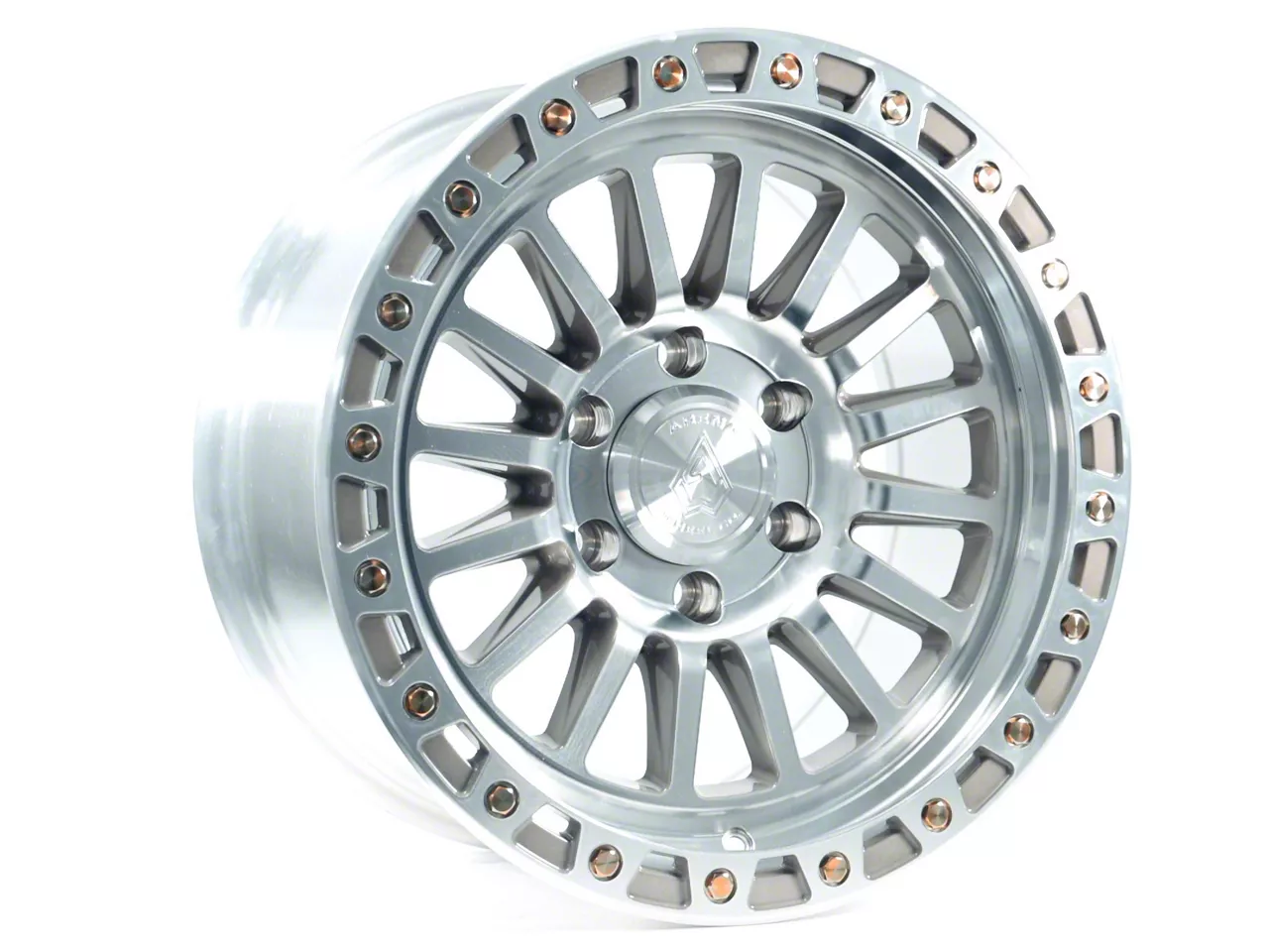 Arena F-150 Trophy Bright Machine with Zinc Bolts 6-Lug Wheel; 17x9 ...