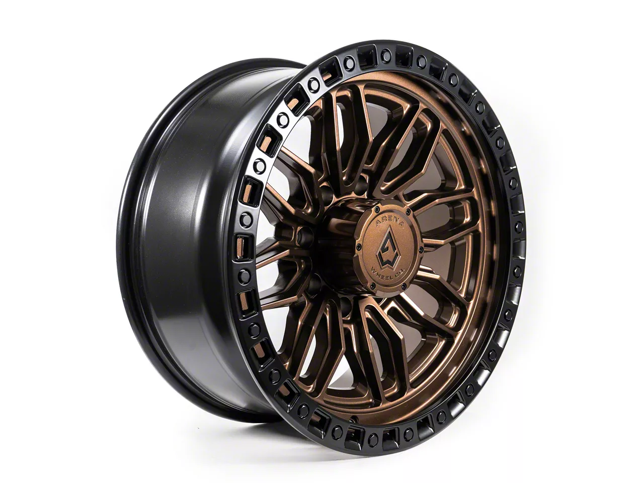 Arena F-250 Super Duty Hustle Smoked Bronze Center with Satin Black Lip ...