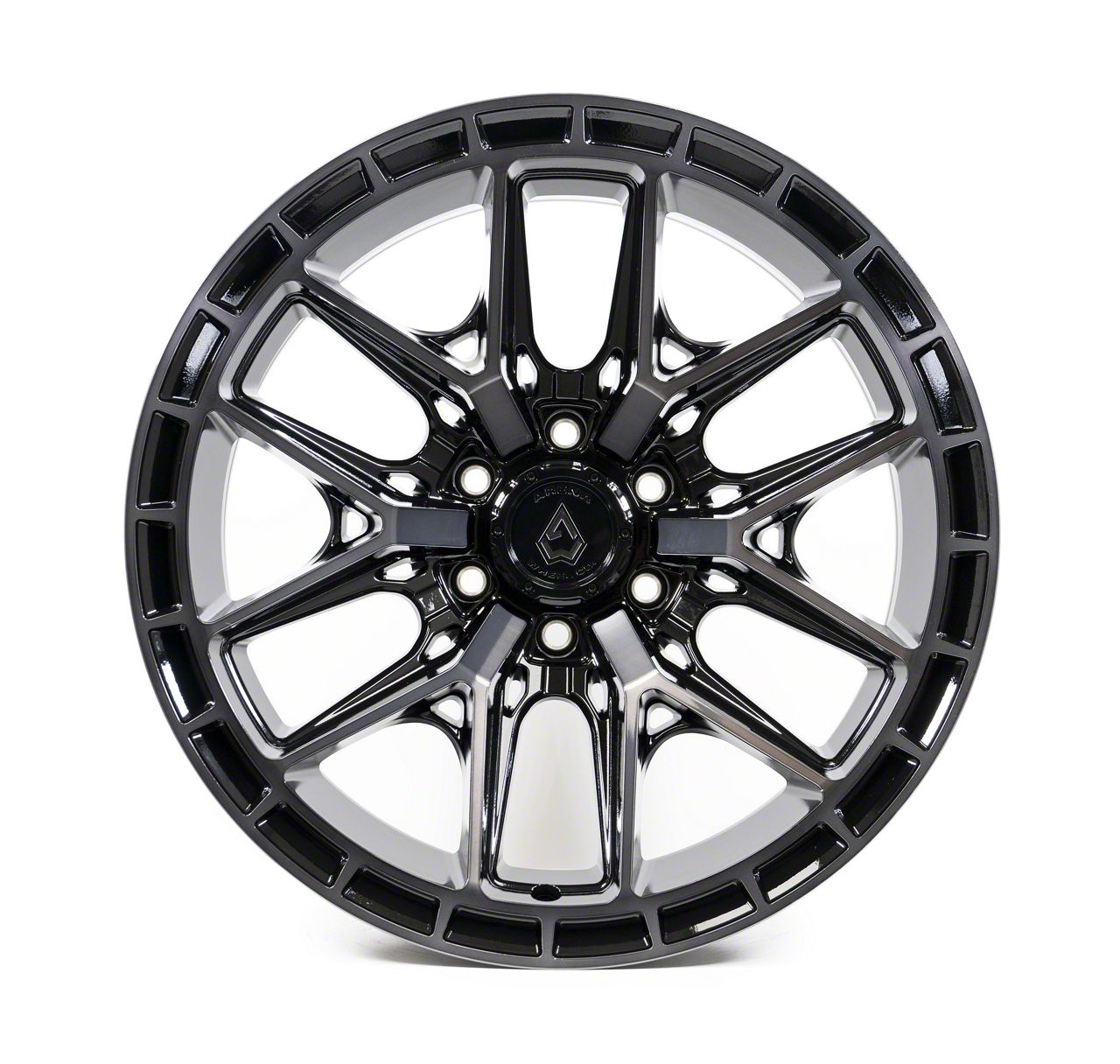 Arena Canyon Battle Glossy Black with Machined DDT Face and Lip 6-Lug ...