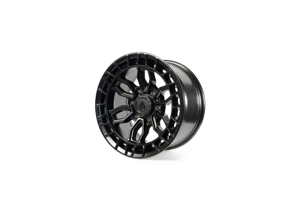 Arena Canyon Recon Satin Black 6-Lug Wheel; 17x9; -12mm Offset ...