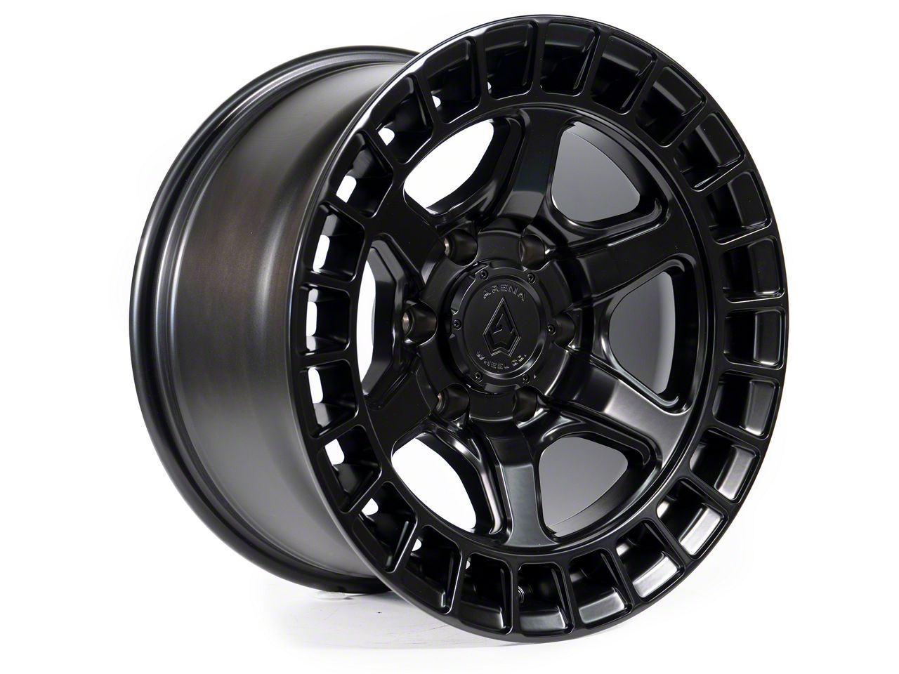 Arena Canyon Torque Satin Black 6-Lug Wheel; 17x9; 1mm Offset ...