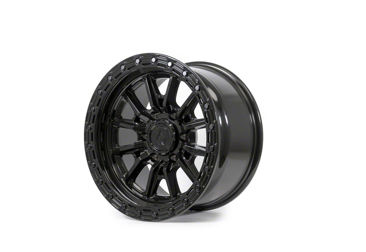 Arena Canyon Trek Glossy Black 6-Lug Wheel; 17x9; -12mm Offset ...