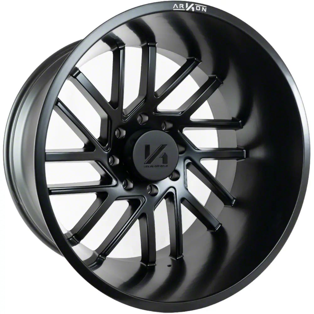 Arkon Off-Road RAM 1500 Mandela Satin Black 5-Lug 4-Wheel Kit; 24x14 ...
