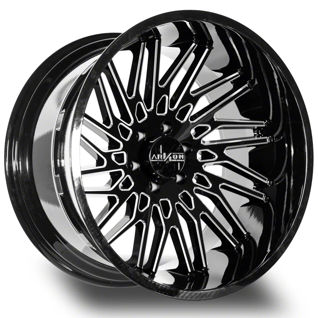 Arkon Off-Road F-150 Apollo Gloss Black Milled 6-Lug Wheel; 22x12 ...