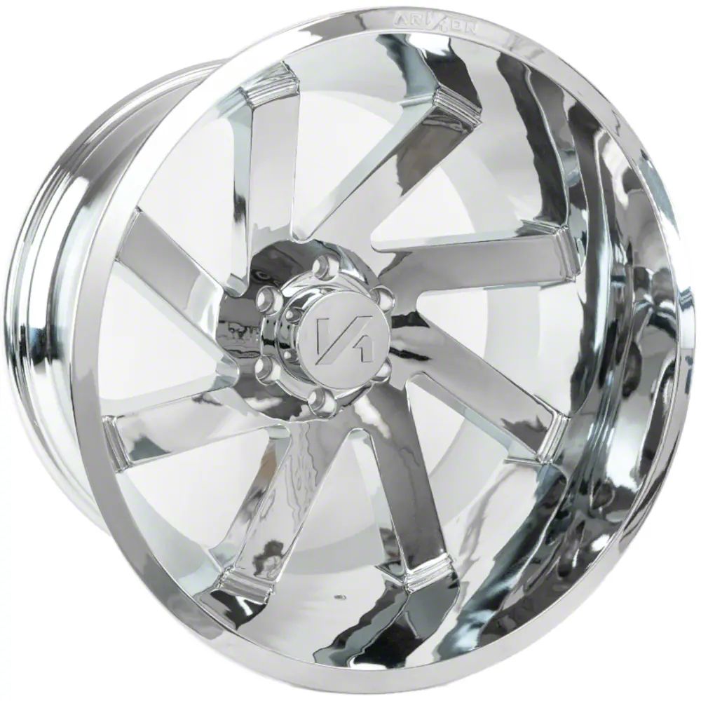 Arkon Off-Road Silverado 1500 Lincoln Chrome 6-Lug 4-Wheel Kit; 22x14 ...