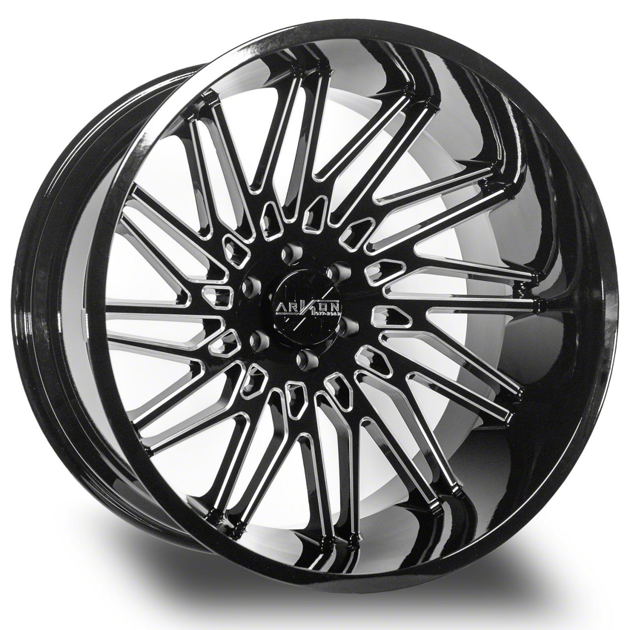 Arkon Off-Road Ranger Apollo Gloss Black Milled 6-Lug Wheel; 24x14 ...