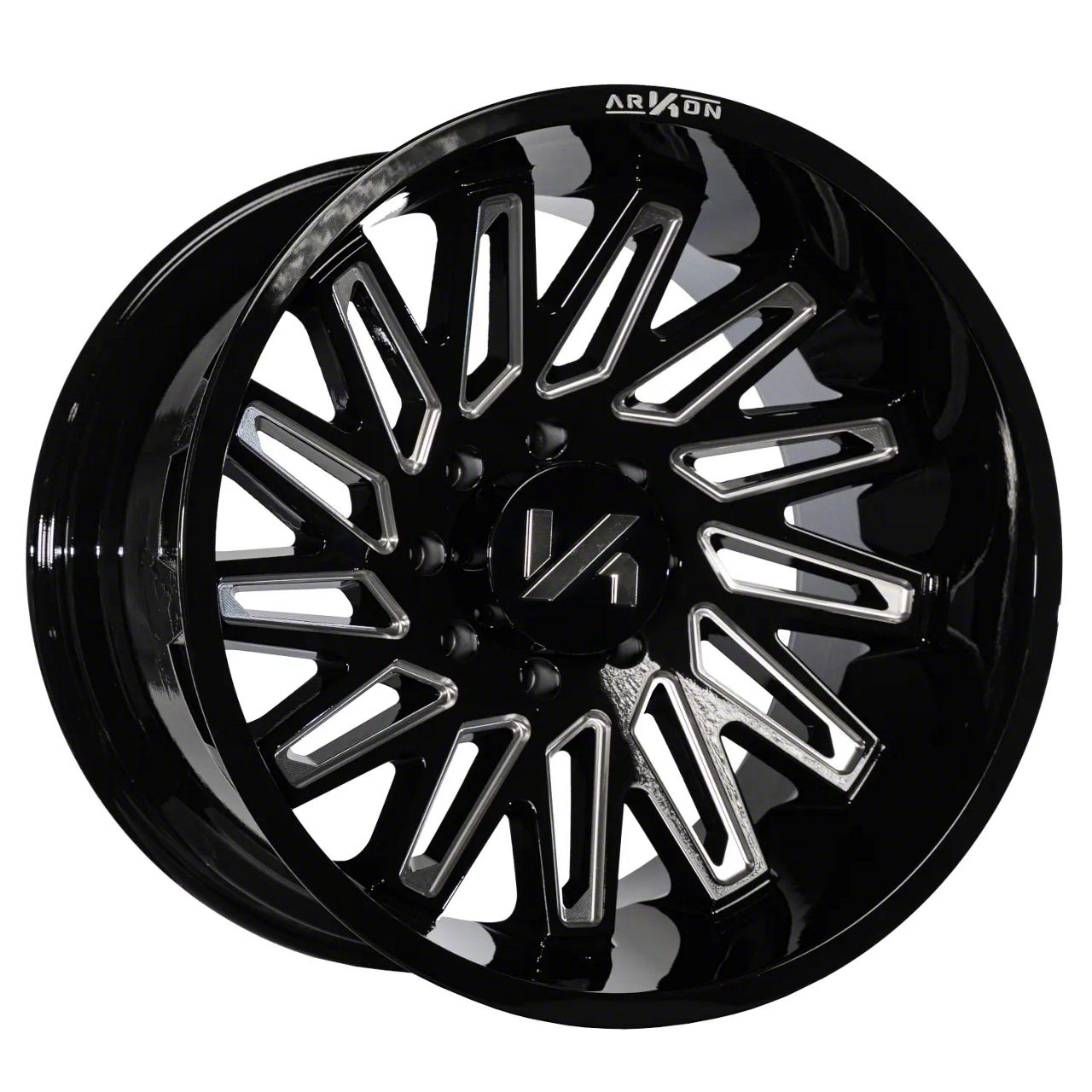 Arkon Off-Road Silverado 1500 Armstrong Gloss Black Milled 6-Lug Wheel ...
