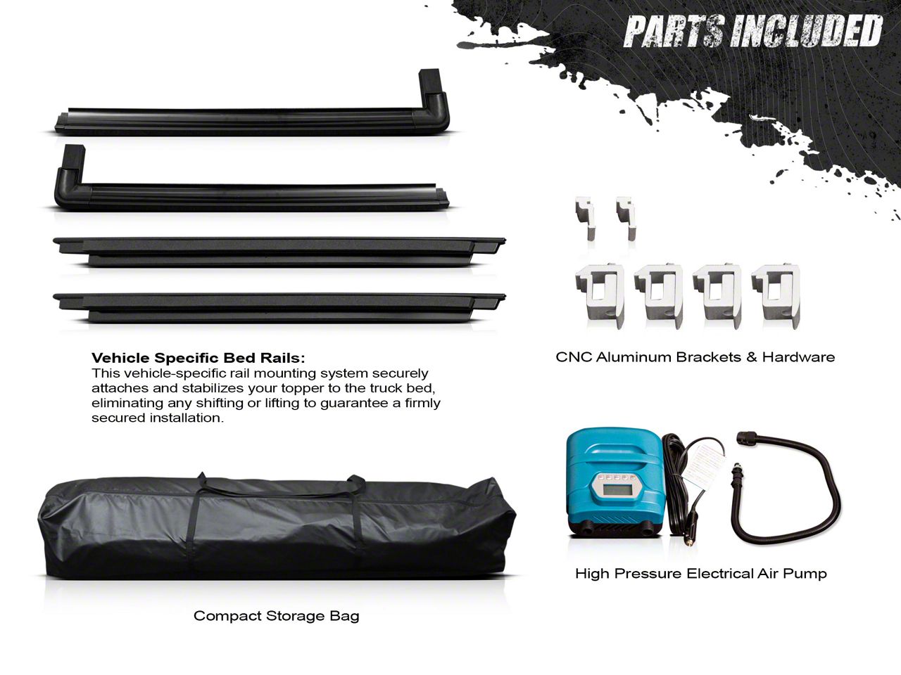 Armordillo F-150 CoveRex Camper Inflatable Truck Bed Topper; Black ...
