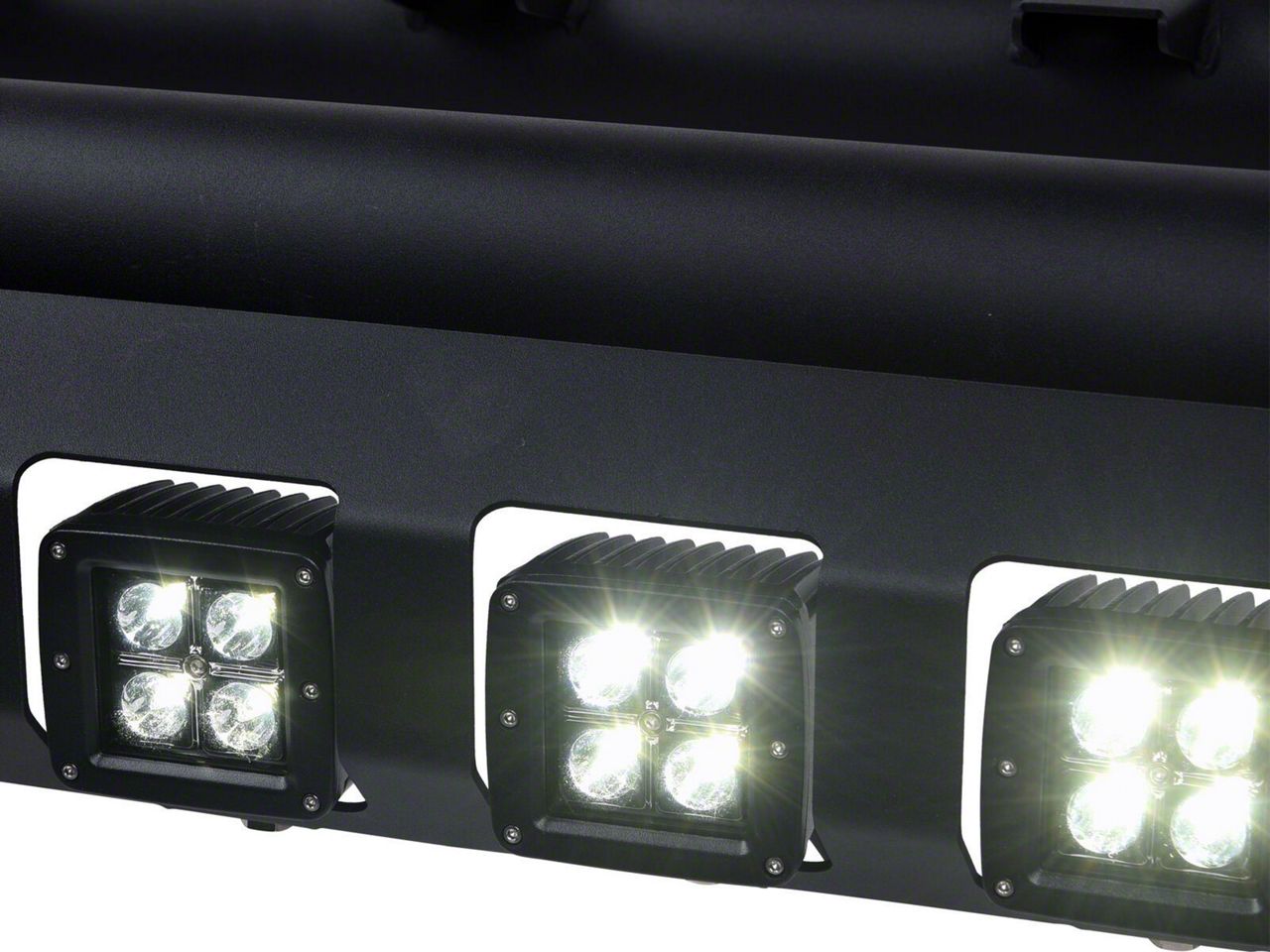Armordillo Silverado 1500 CR1 Chase Rack with LED Shroud; Matte Black ...