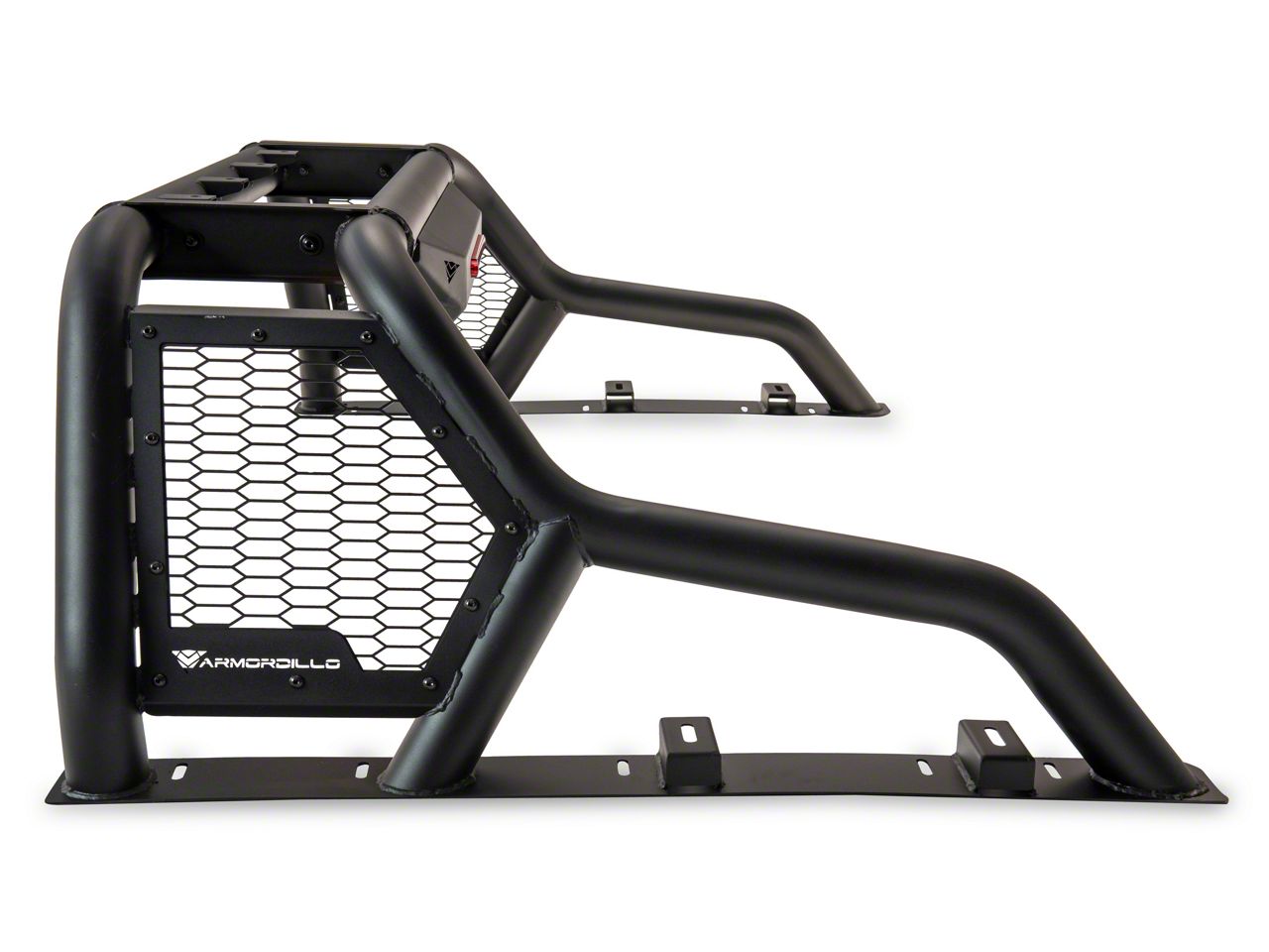 Armordillo Silverado 1500 CR1 Chase Rack with LED Shroud; Matte Black ...