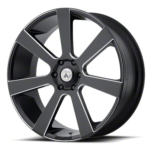 Asanti RAM 1500 Apollo Satin Black Milled 6-Lug Wheel; 22x9; 15mm ...