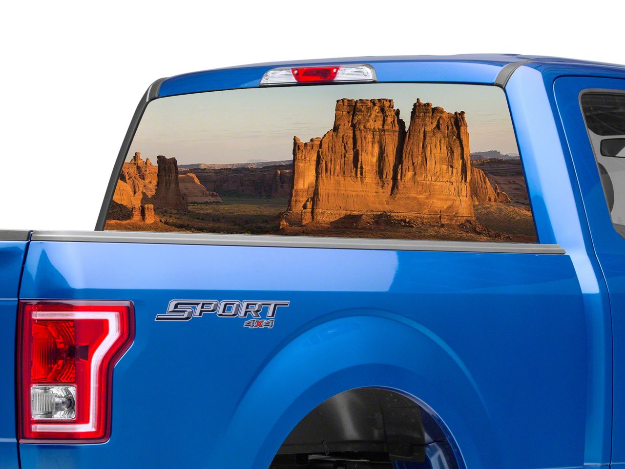 SEC10 F-150 Perforated Canyon Rear Window Decal T542474 (97-25 F-150 ...