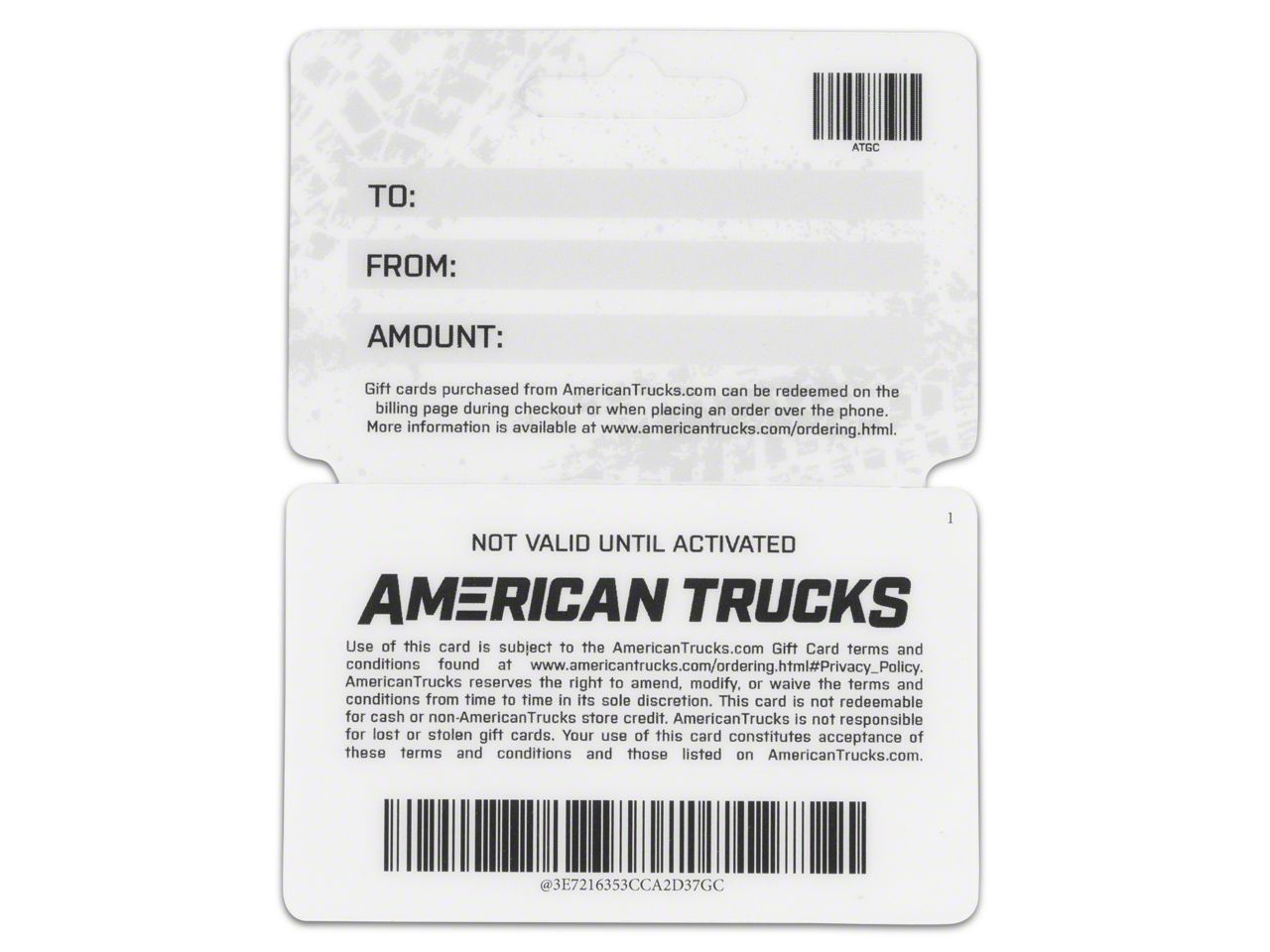 F-150 AmericanTrucks Gift Card / Gift Certificate (Mailed)