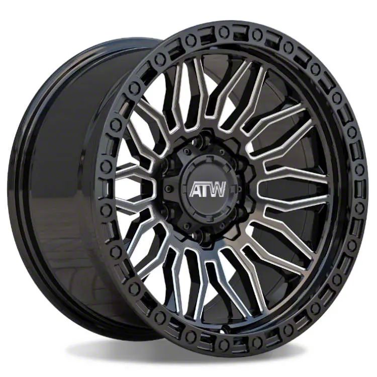 ATW Off-Road Wheels Ranger Nile Gloss Black with Milled Spokes 6-Lug ...