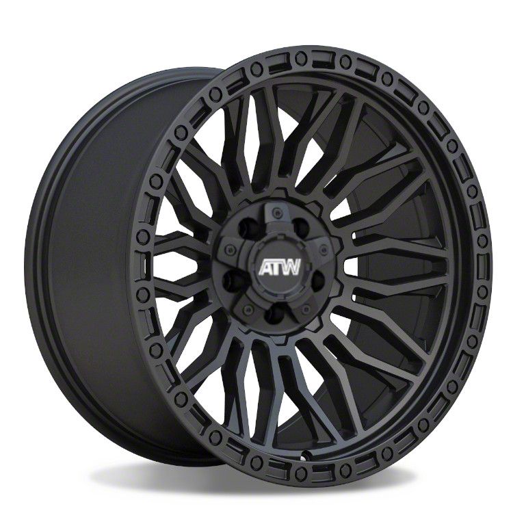 ATW Off-Road Wheels Maverick Nile All Satin Black 5-Lug Wheel; 20x9 ...