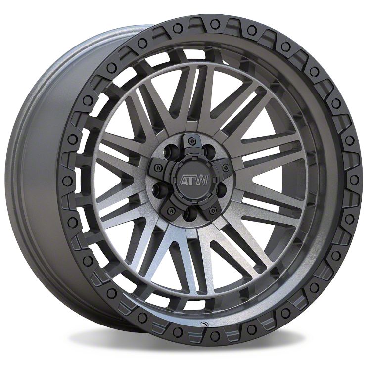 ATW Off-Road Wheels RAM 1500 Yukon Satin Gunmetal 5-Lug Wheel; 20x10 ...