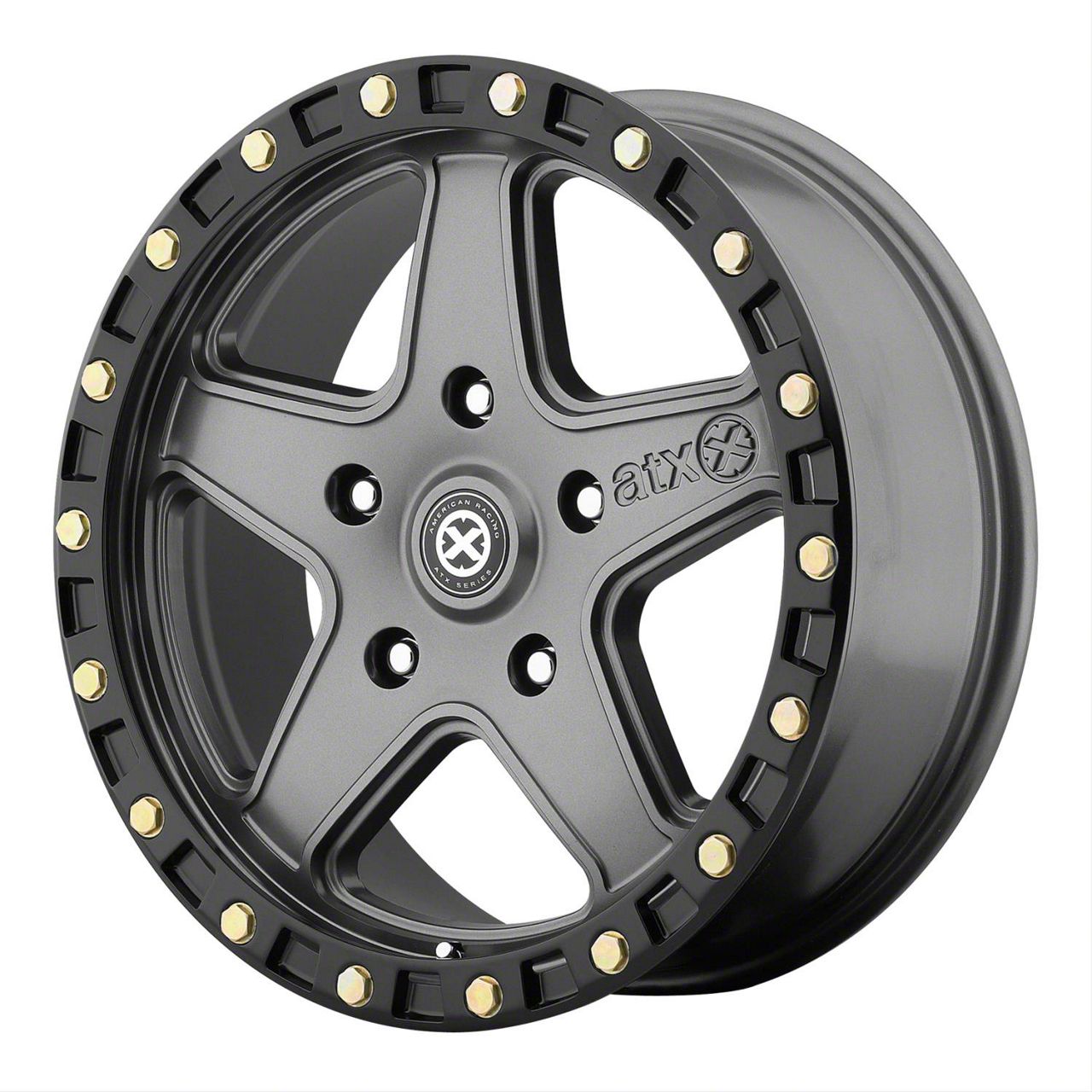 ATX Series Sierra 1500 Ravine Matte Gray with Black Reinforcing 6-Lug ...