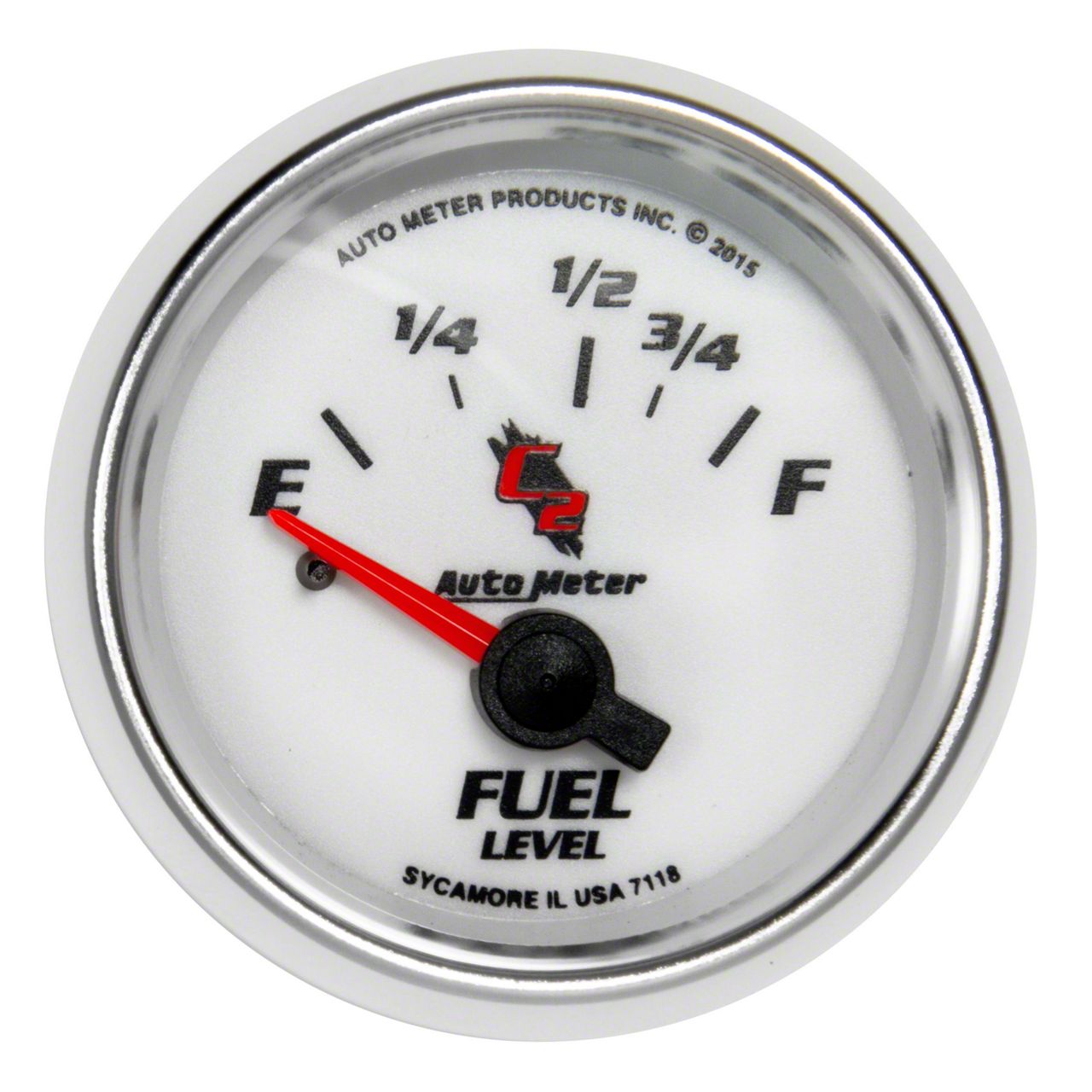 Auto Meter F-150 C2 Series 2-1/16-Inch Fuel Level Gauge; 16 ohm Empty ...