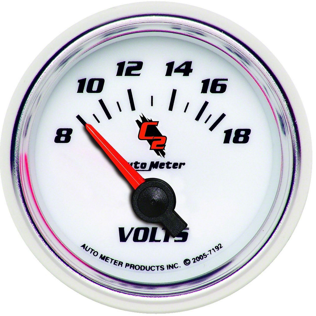 Auto Meter RAM 1500 C2 Series 2-1/16-Inch Voltmeter Gauge; 8-18V 7192 ...