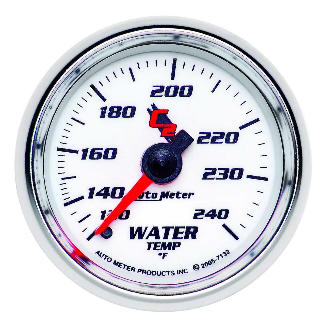 Auto Meter Ranger C2 Series 2-1/16-Inch Water Temperature Gauge; 120 ...