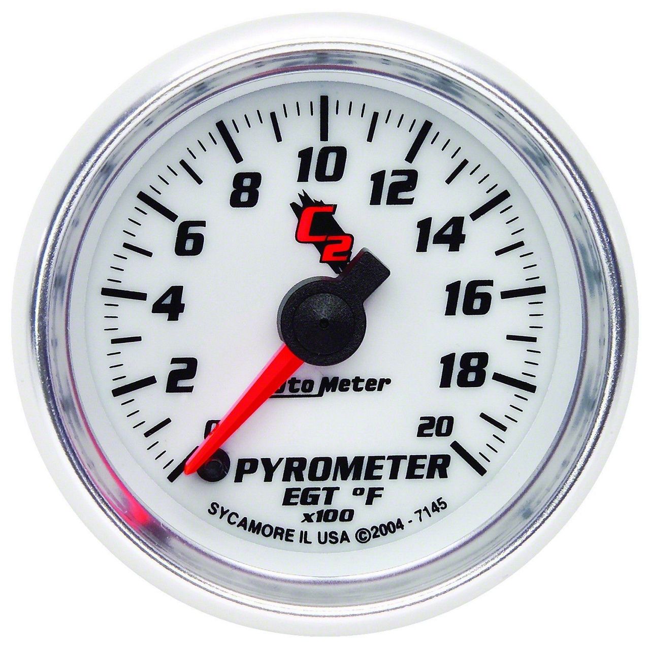 Auto Meter Sierra 3500 C2 Series 2-1/16-Inch Pyrometer Gauge; 0-2000 ...